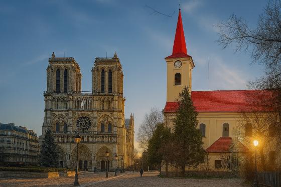 Eiffel- torony ide, Notre Dame oda- Párizs kisebb, mint Gúta ...